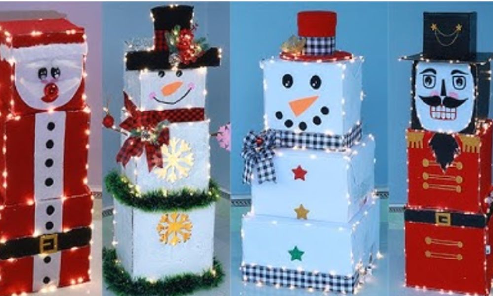Cardboard Box Christmas Crafts